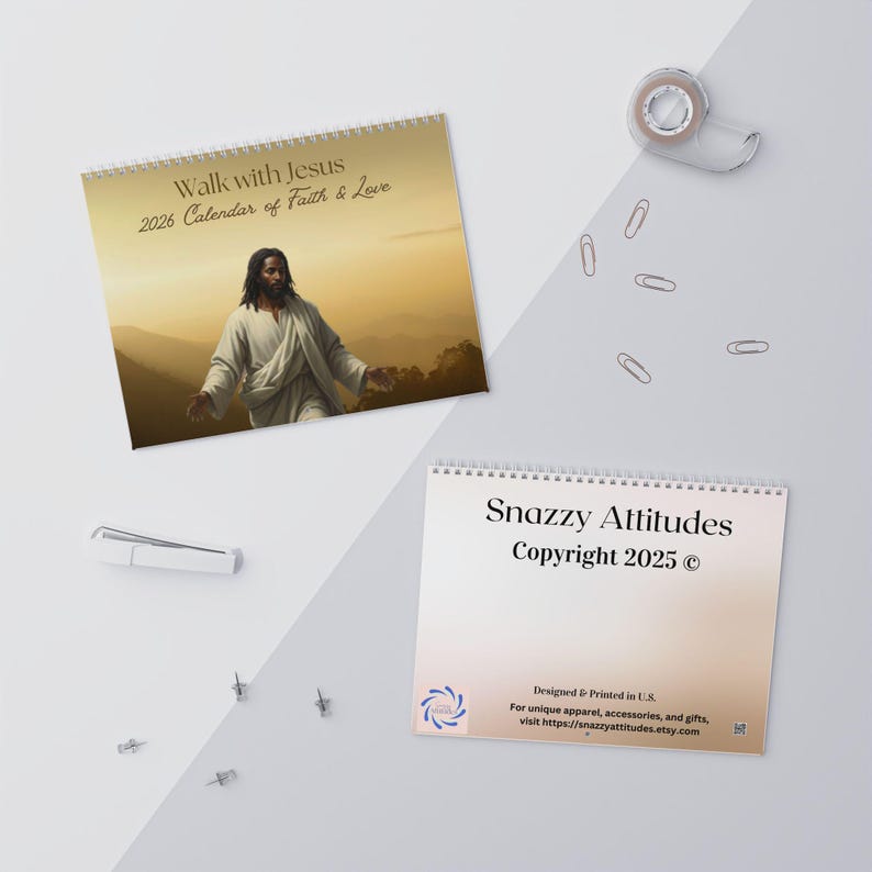 Black Jesus 2026 Wall Calendar, Biblical Stories Calendar, African ...