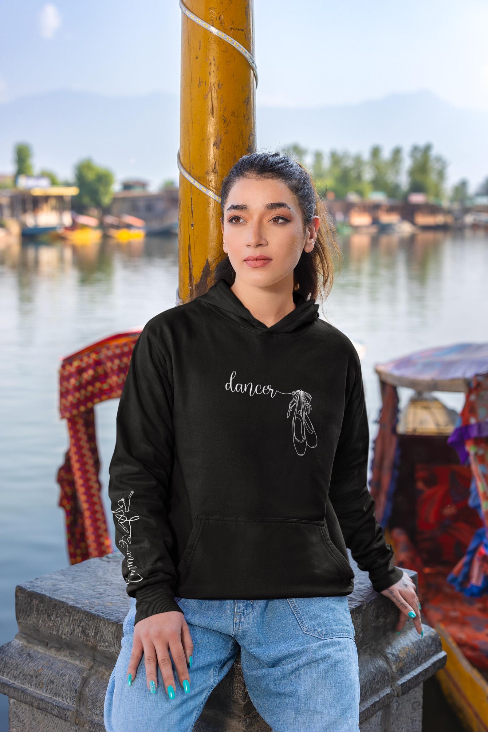 Personalized Dancer Sweatshirt, Dancer Crewneck With Name on Sleeve ...