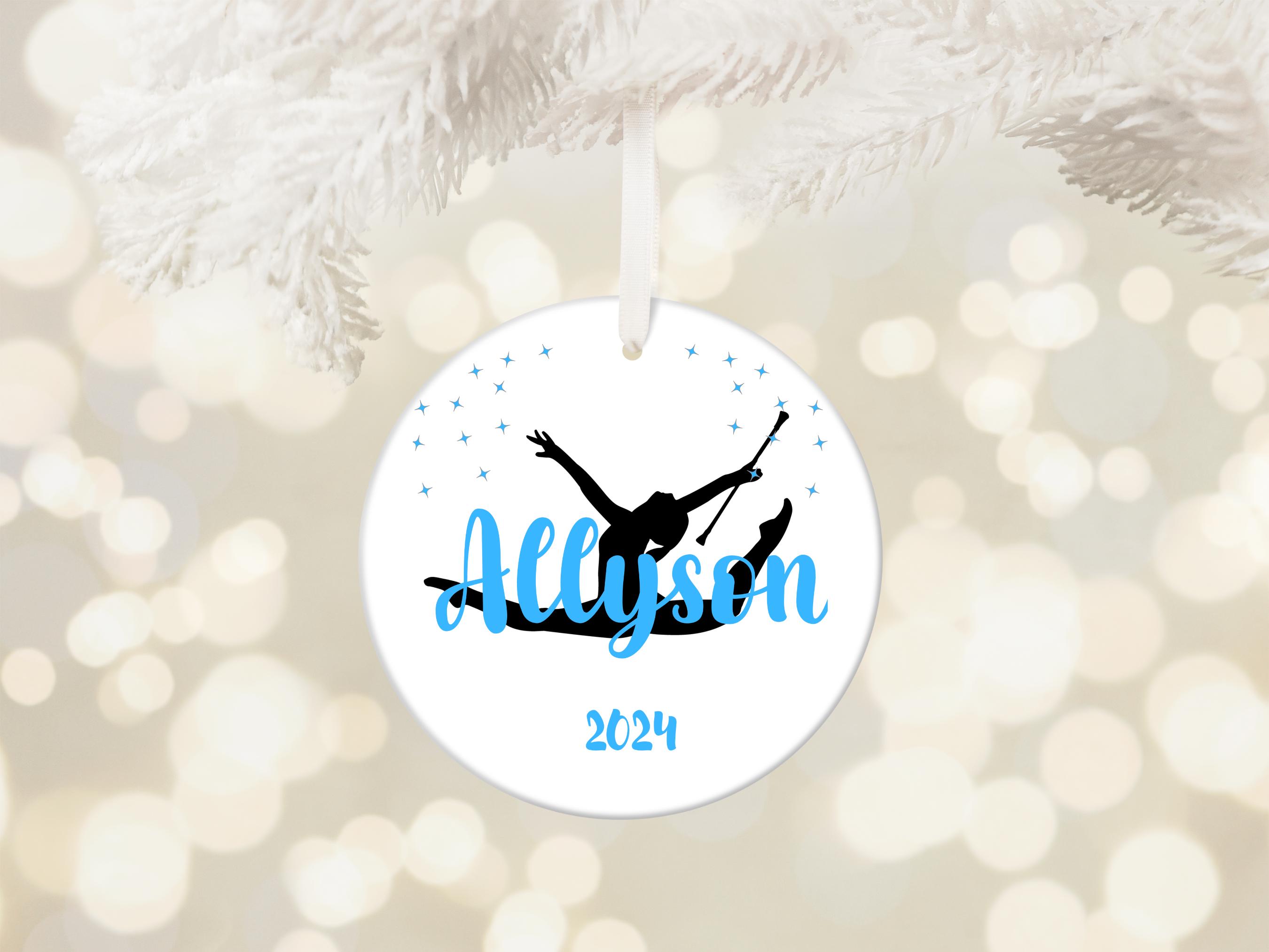 Personalized Baton Twirler Ornament, Custom Name Twirler Holiday Gift ...