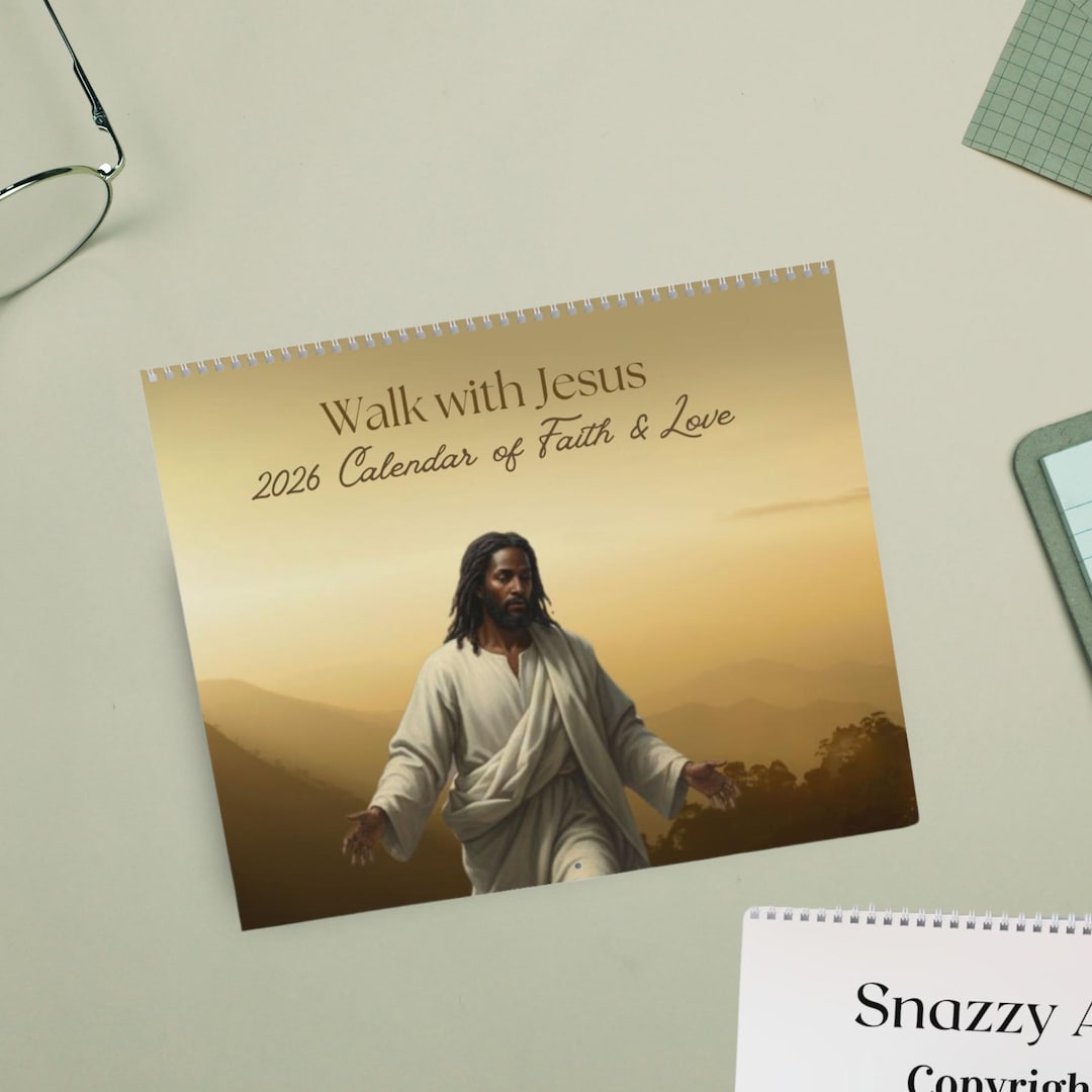 Black Jesus 2026 Wall Calendar, Biblical Stories Calendar, African ...