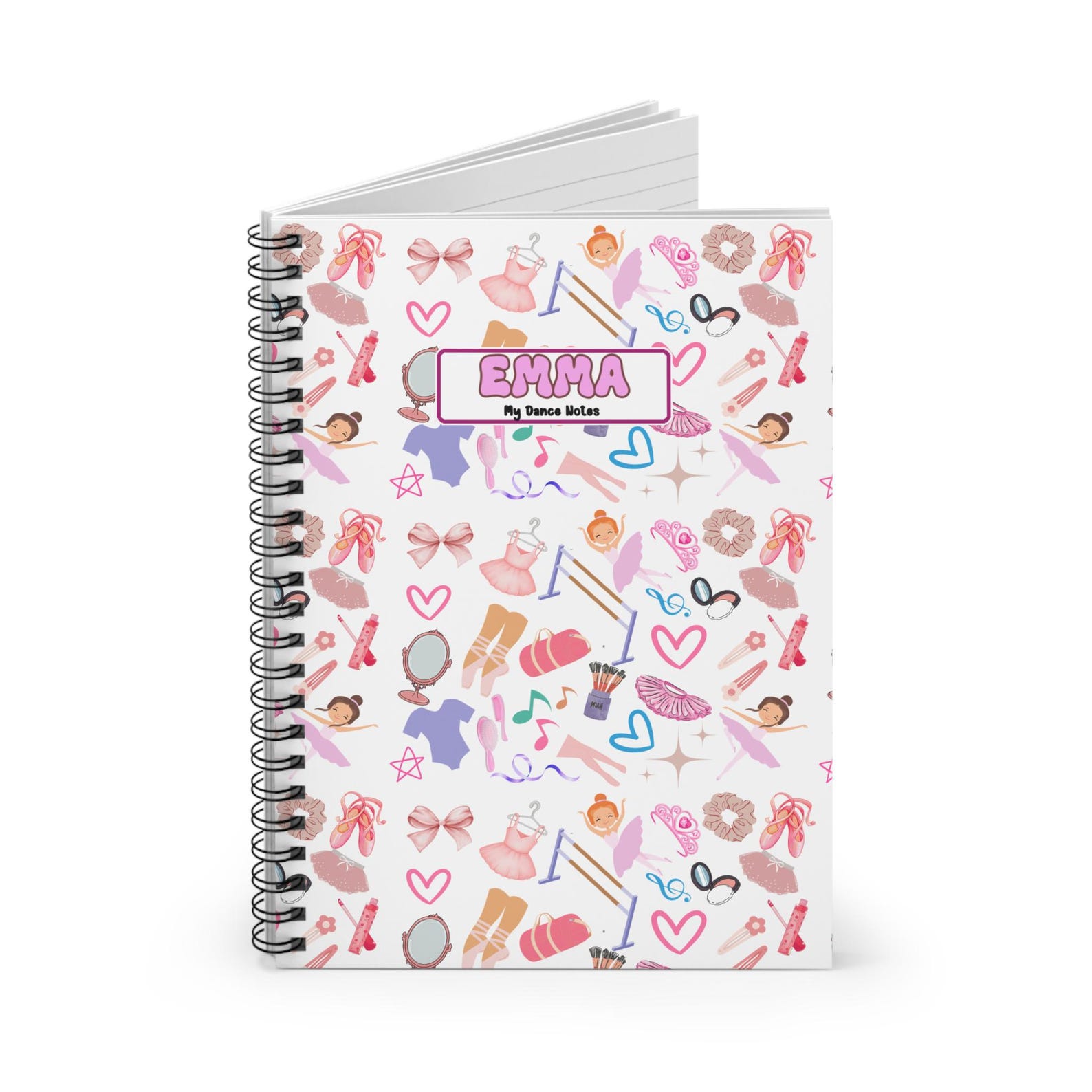 Personalized Dancer Notebook, Custom Choreography Notebook, Dance Team ...