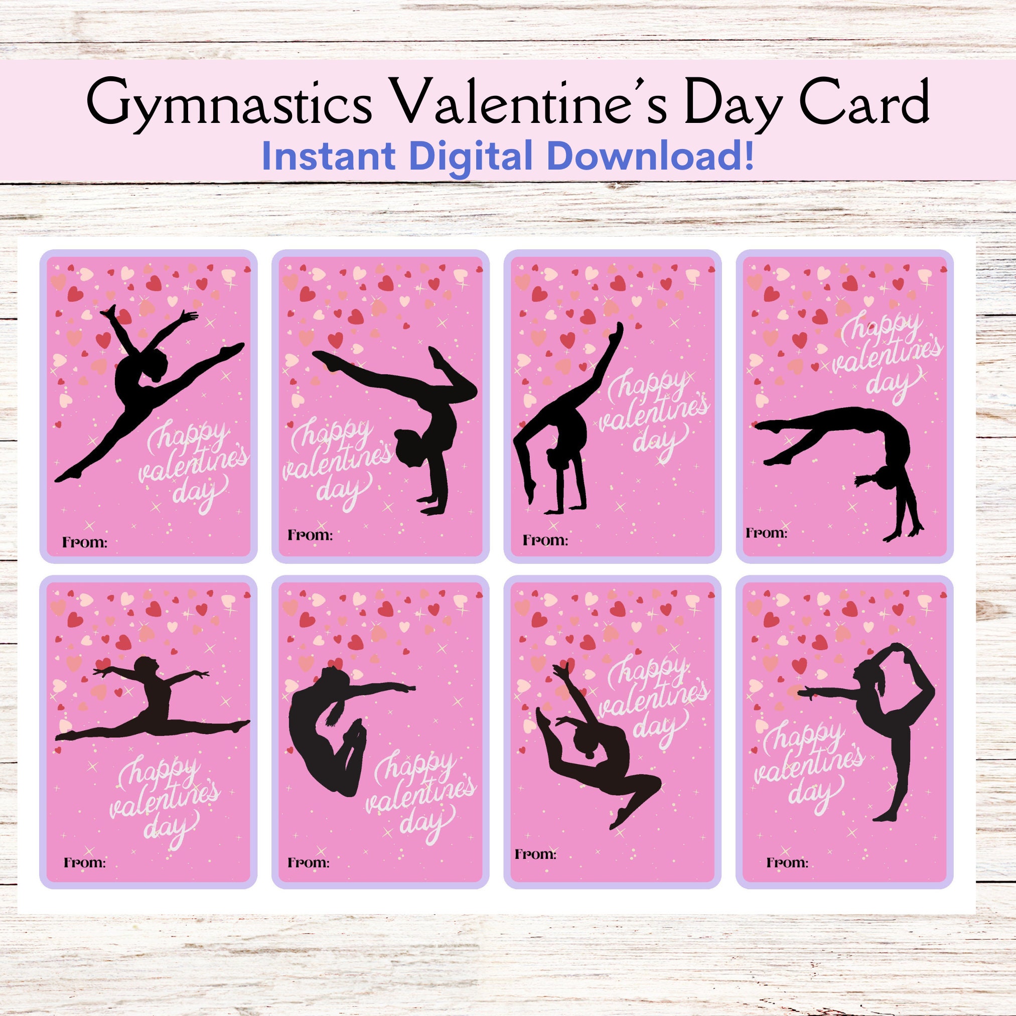 Template Printable Gymnasticscard