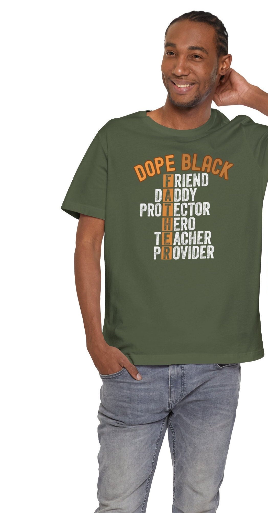 Dope Black Father T-shirt, African American Dad Shirt, Inspirational ...