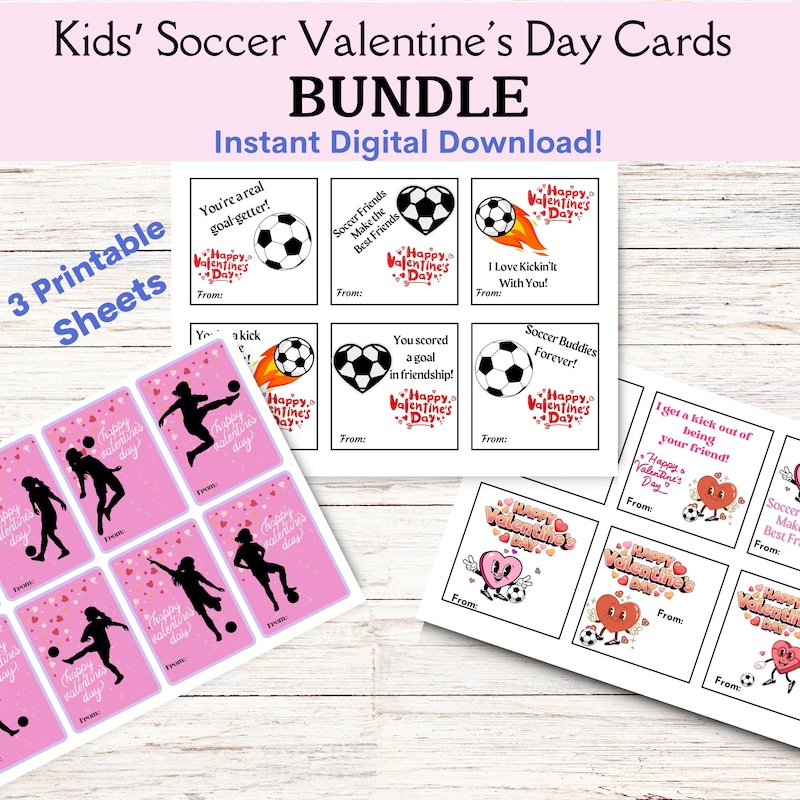 Soccer Valentine - Etsy