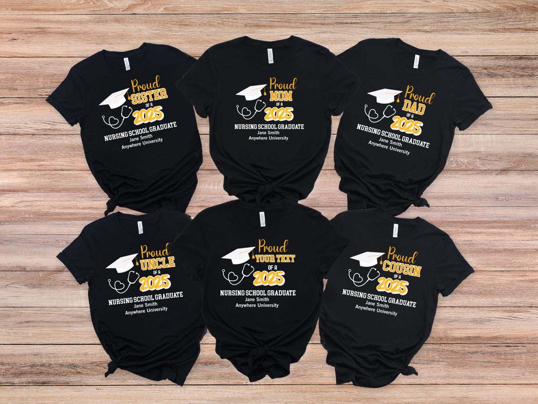 Personalized Nursing School Grad Shirt, Nurse Graduation Shirt, Family ...