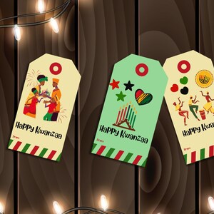 Printable Kwanzaa Gift Tags, Kwanzaa Celebration Gift Tags, INSTANT ...