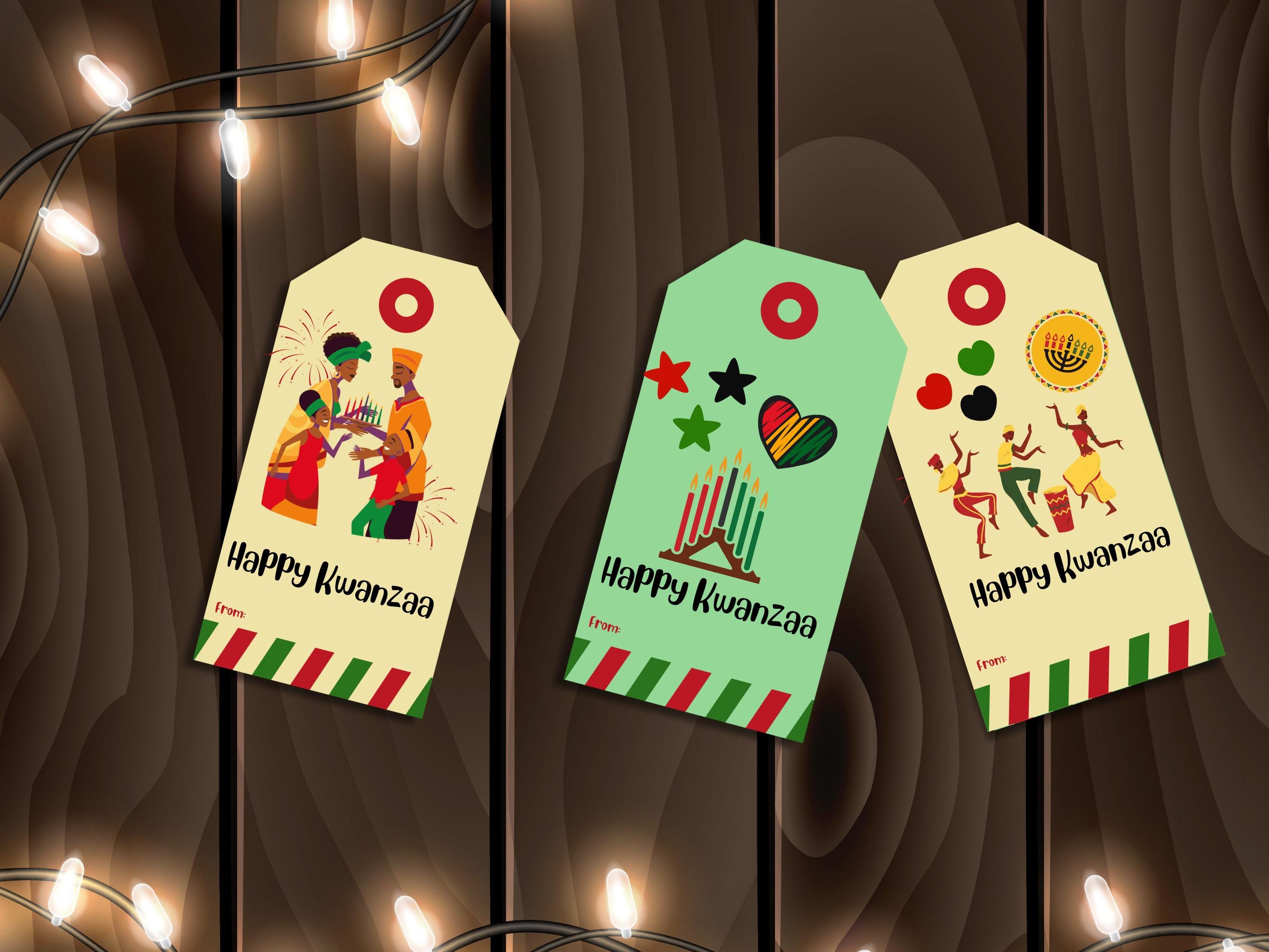 Printable Kwanzaa Gift Tags, Kwanzaa Celebration Gift Tags, INSTANT ...