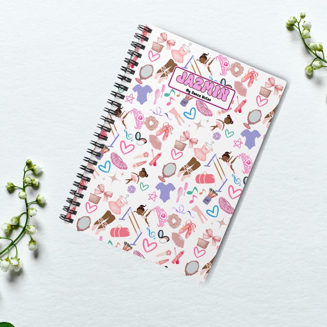 Personalized African American Dancer Notebook, Black Girl Choreography ...