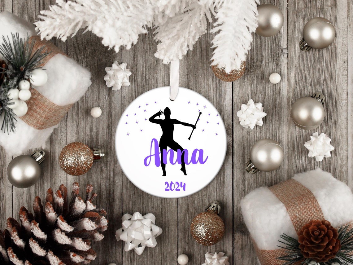 Personalized Baton Twirler Ornament, Custom Name Twirler Holiday Gift ...