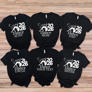 Custom Senior Dance Family Shirt/sweatshirt/hoodie, Personalized Dance ...