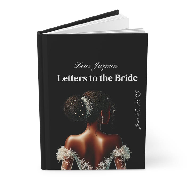 African American Letters to the Bride, Personalized Bridal Shower Gift ...