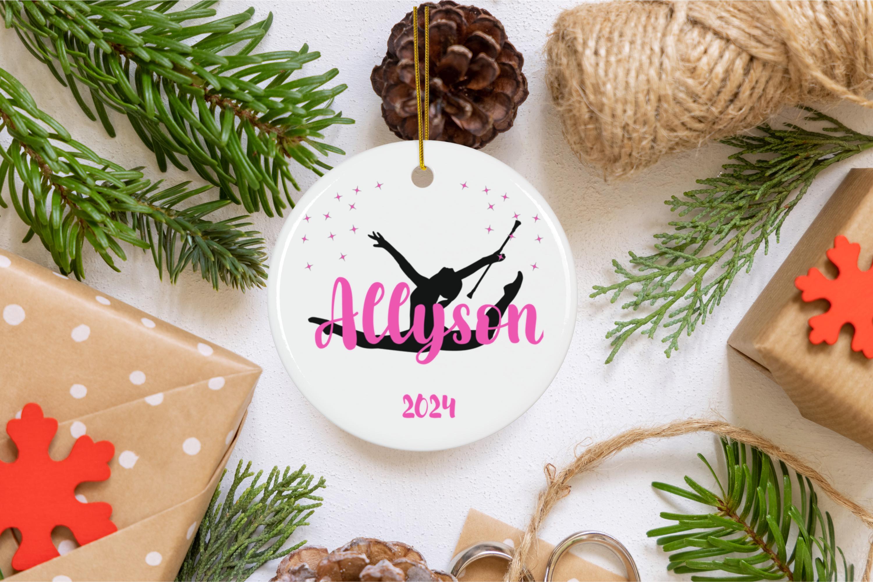 Personalized Baton Twirler Ornament, Custom Name Twirler Holiday Gift ...