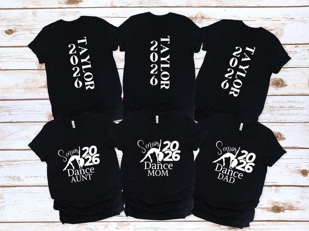 Custom Senior Dance Family Shirt/sweatshirt/hoodie, Personalized Dance ...