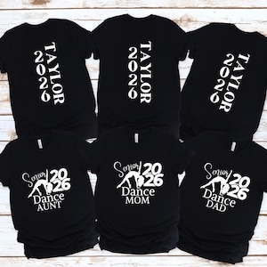 Custom Senior Dance Family Shirt/sweatshirt/hoodie, Personalized Dance ...