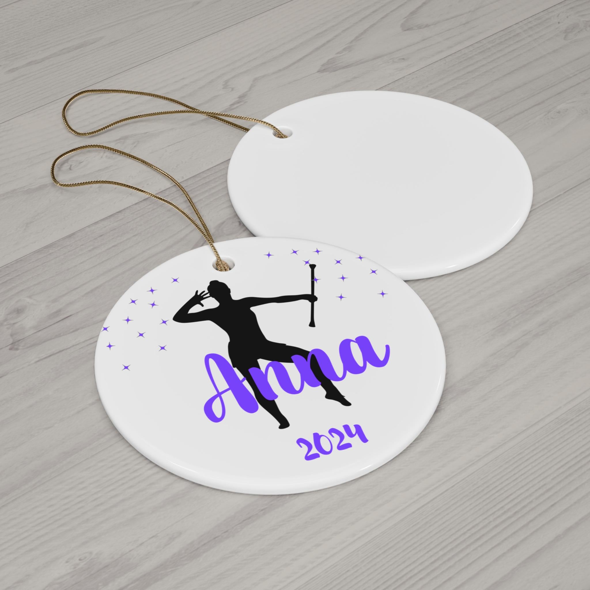 Personalized Baton Twirler Ornament, Custom Name Twirler Holiday Gift ...