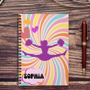 Personalized Cheer Team Notebook, Custom Name Cheerleader Notebook ...