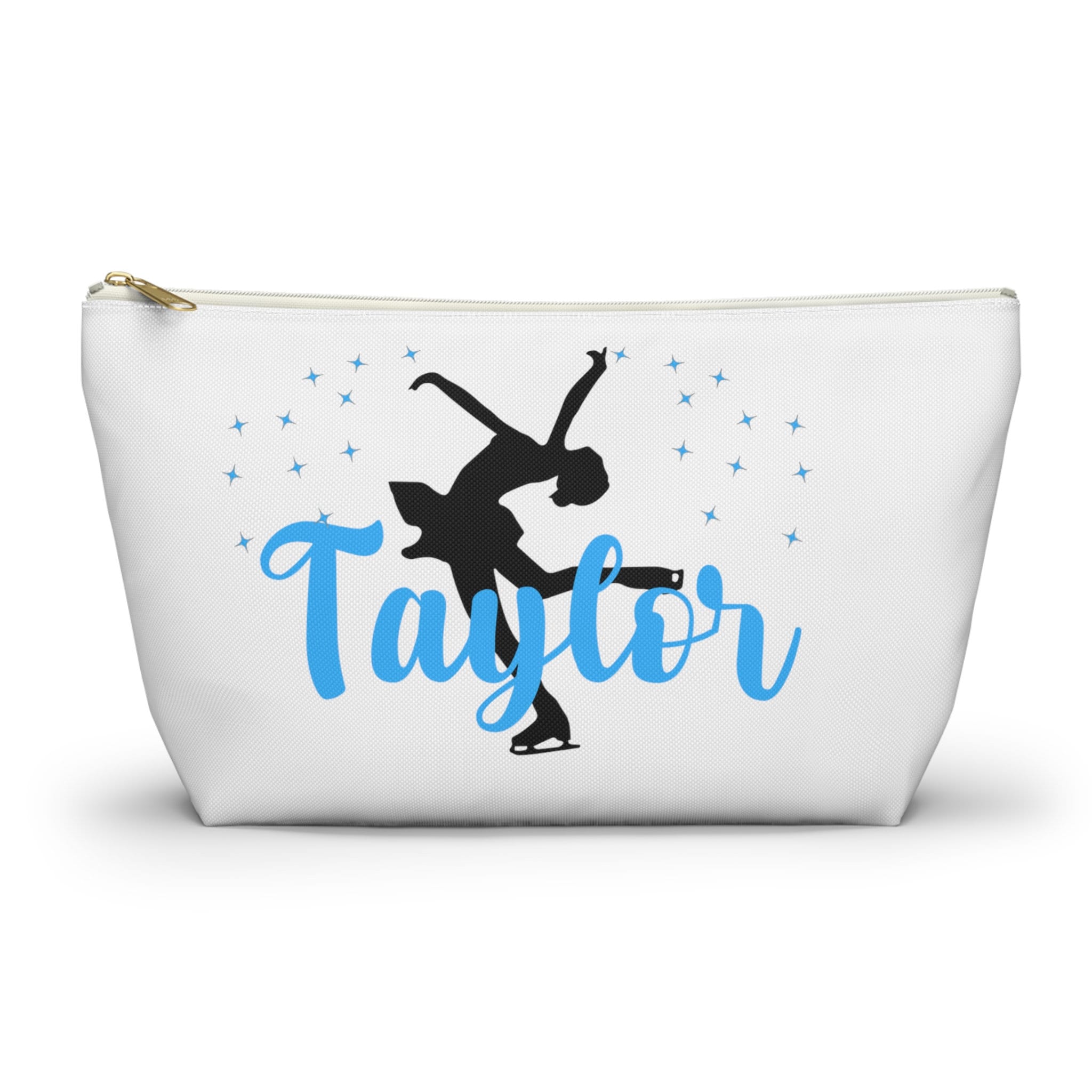 Personalized Figure Skater Cosmetic Pouch, Ice Skating Accessory Pouch ...