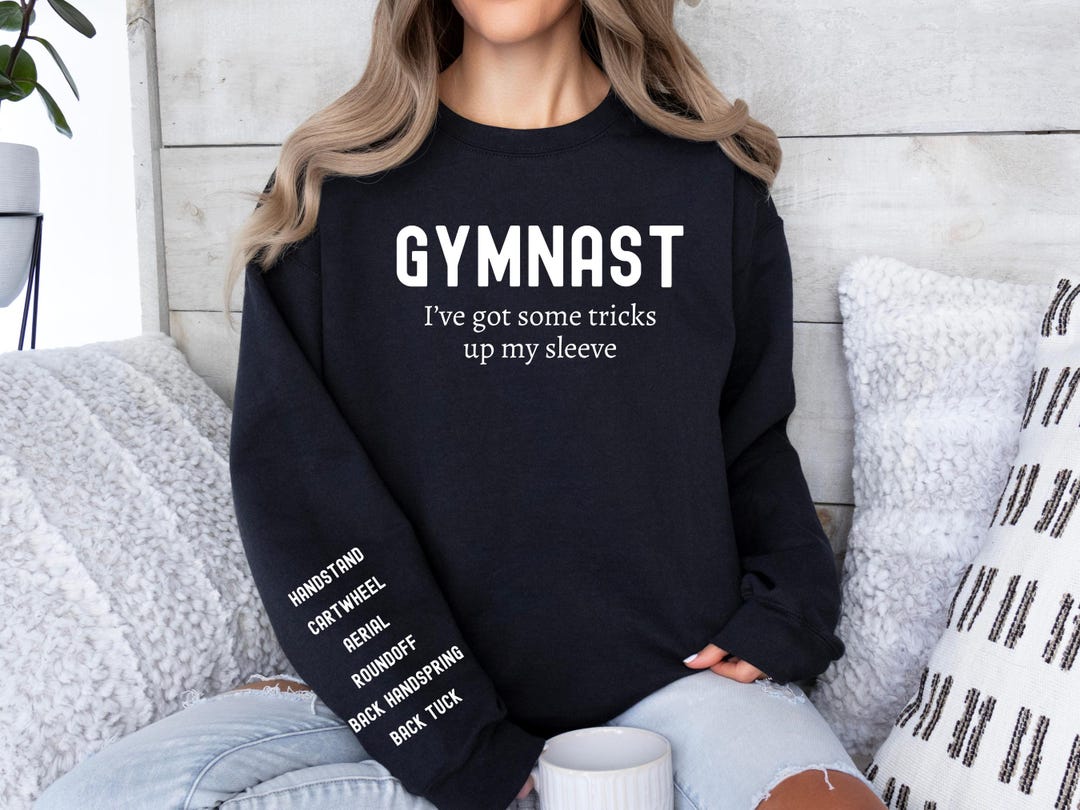 Gymnastics Skills Sweatshirt, Gymnast Crewneck, Gymnast Gift ...