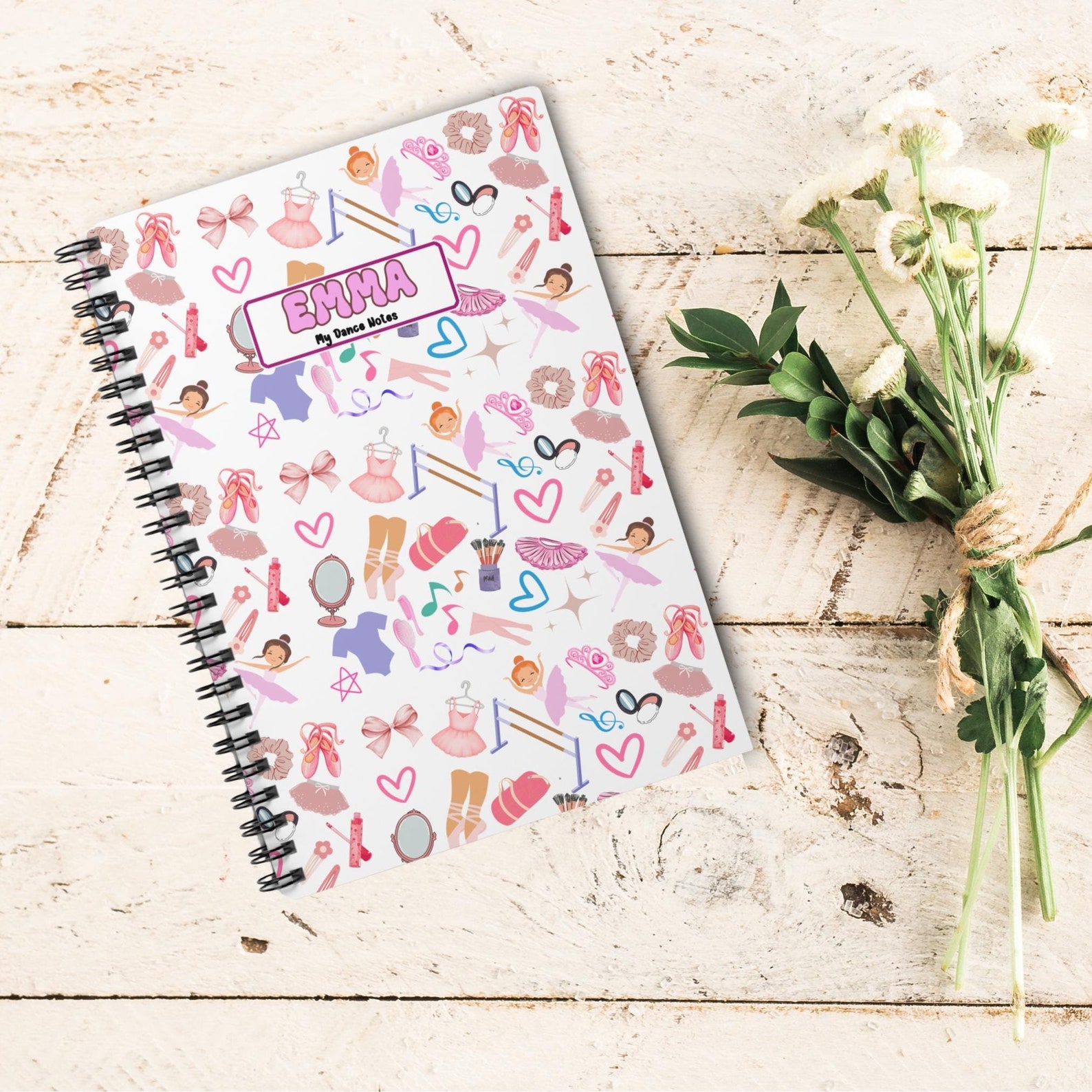 Personalized Dancer Notebook, Custom Choreography Notebook, Dance Team ...