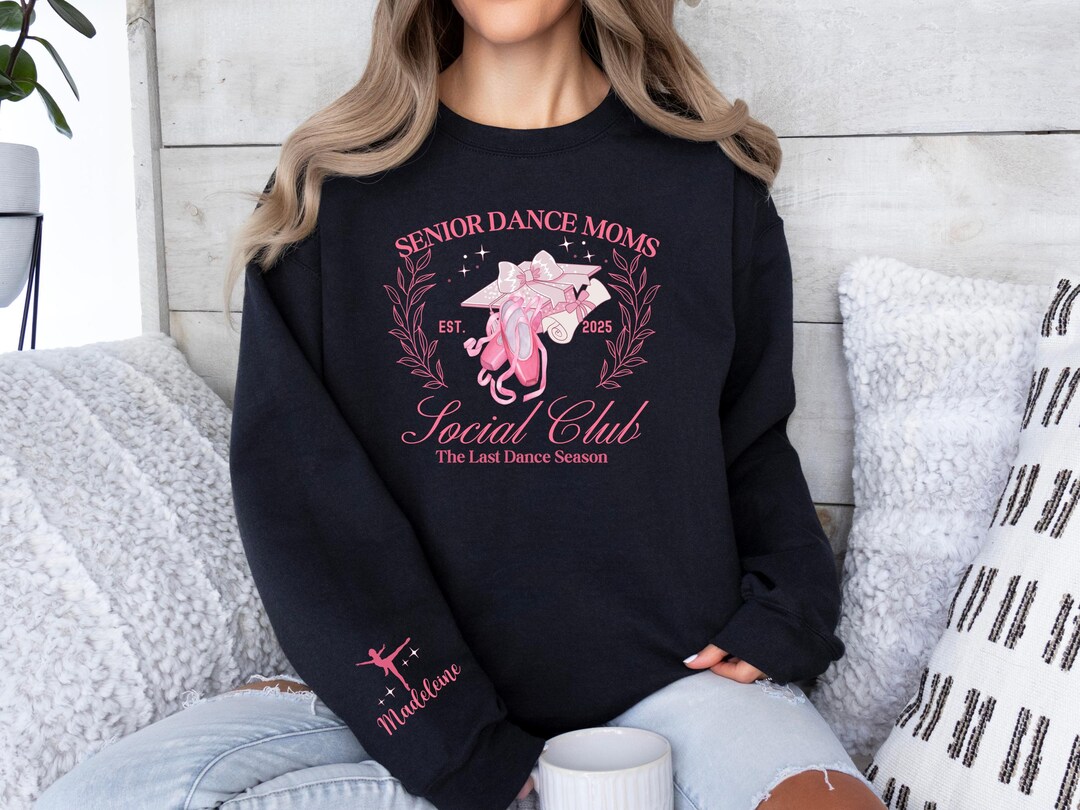 Personalized Senior Dance Mom Social Club Hoodie/sweatshirt, Custom ...