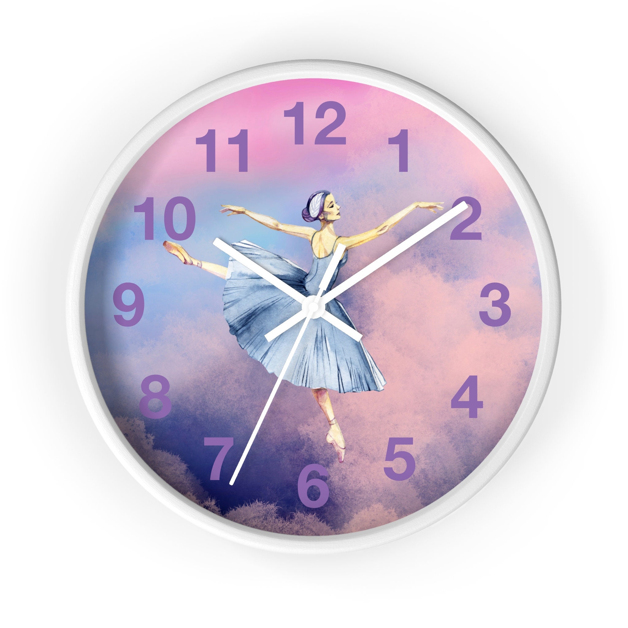 Ballerina Wall Clock Ballet Home Decor Dancer Clock - Etsy