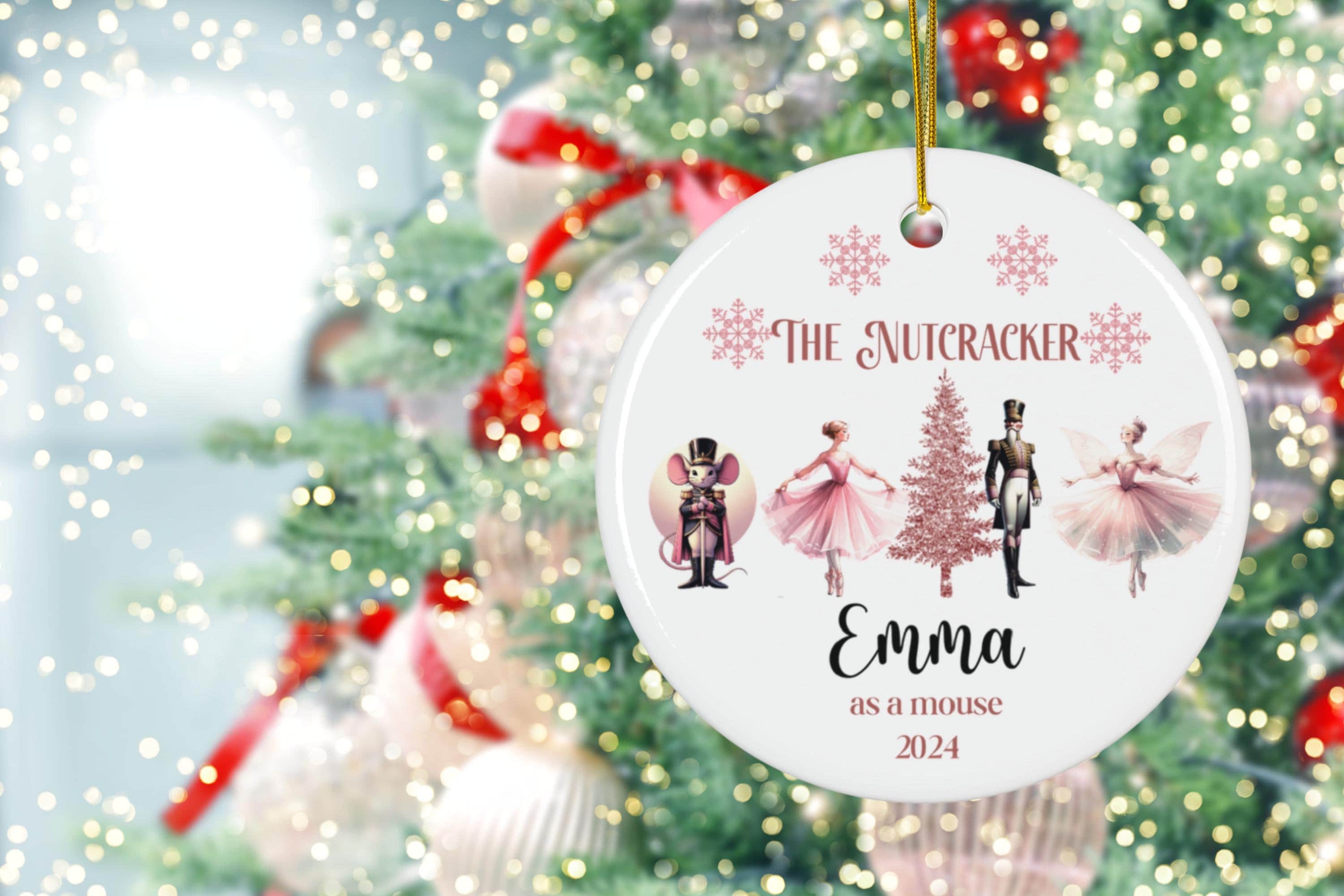 Personalized Nutcracker Ornament, Ballerina Christmas Ornament ...