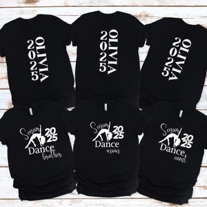 Custom Senior Dance Family Shirt/sweatshirt/hoodie, Personalized Dance ...