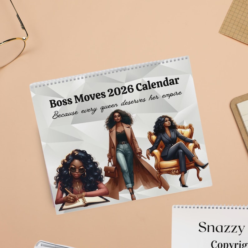 2026 Lady Boss Calendar, Black Woman Entrepreneur Calendar ...