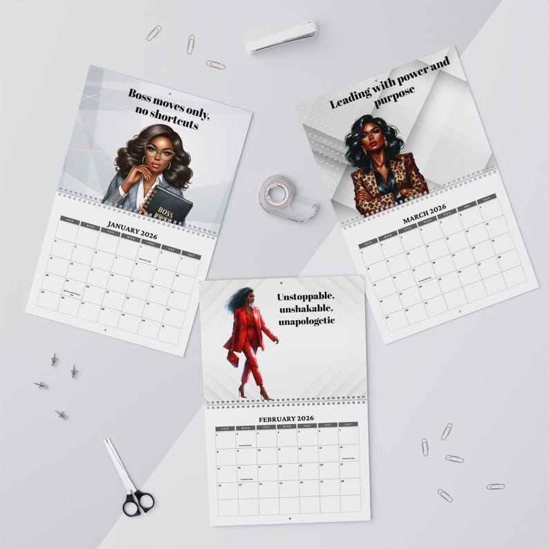 2026 Lady Boss Calendar, Black Woman Entrepreneur Calendar ...