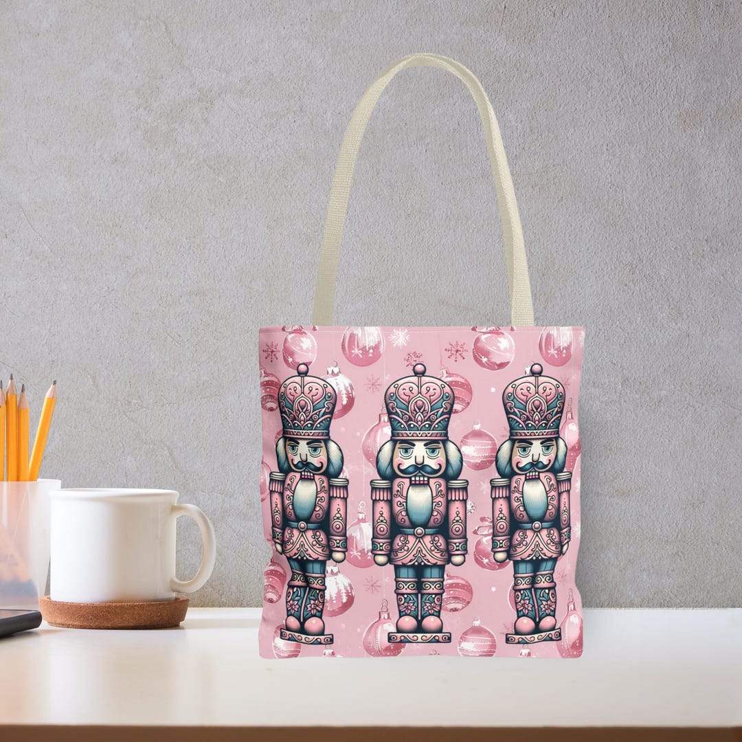 Nutcracker Soldier Tote Bag, Nutcracker Holiday Shopping Bag, Ballet ...