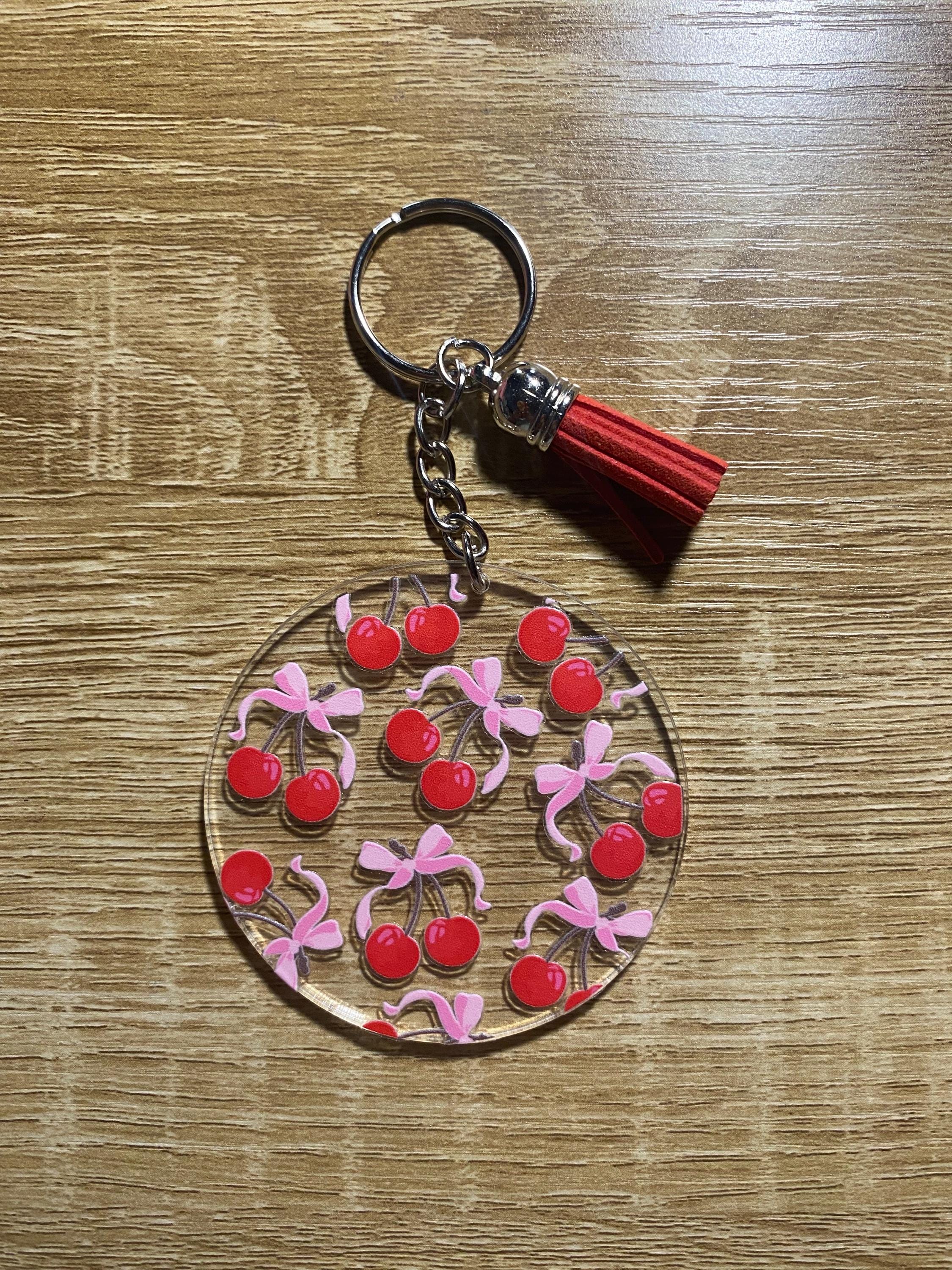 Round Acrylic Coquette Keychains. - Etsy