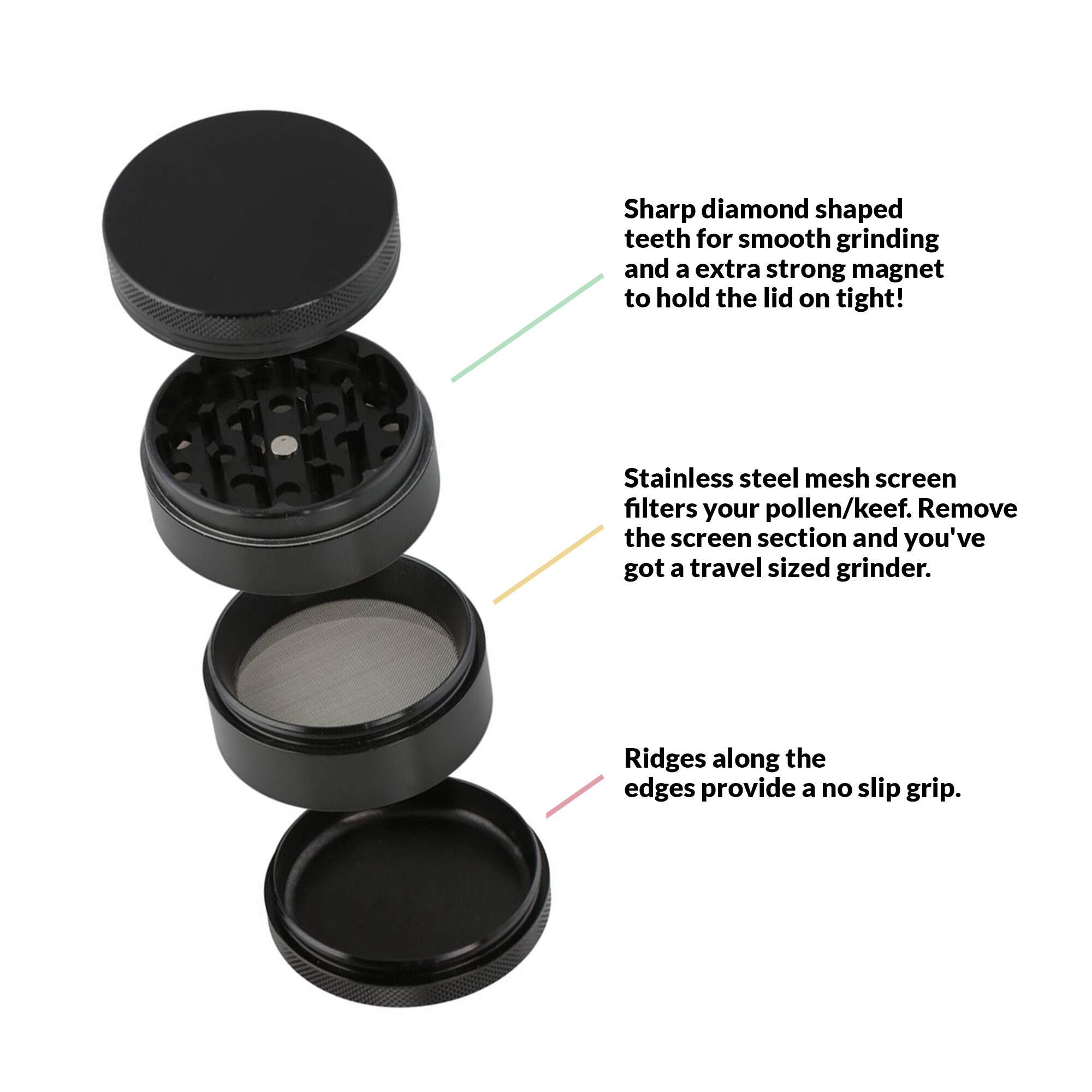 4 Piece Custom Premium Metal Herb Grinder Upload Your Image Weed ...