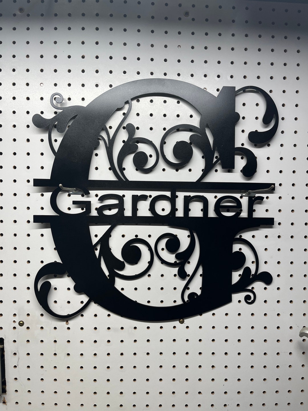 Custom Monogram Metal Signs - Etsy