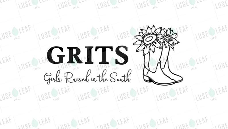 GRITS Girls Raised in the South SVG File (digital Download) - Etsy