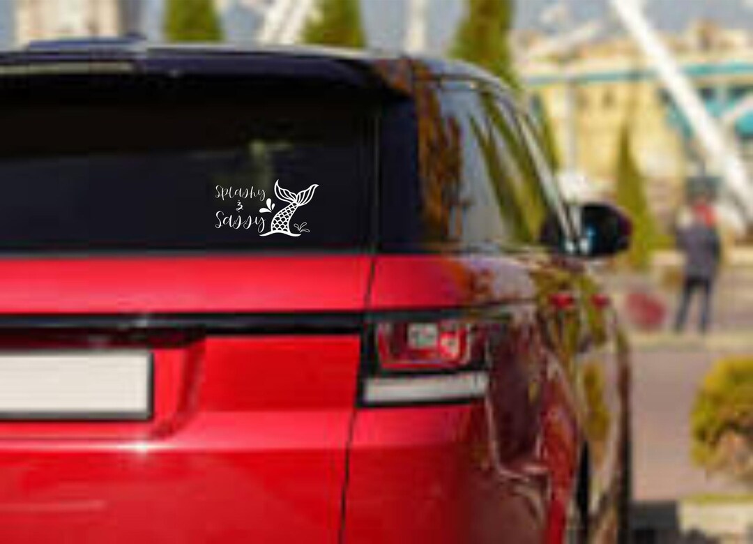 Splashy & Sassy Vinyl Sticker Mermaid Tail Decal Car Boat Decoration - Etsy