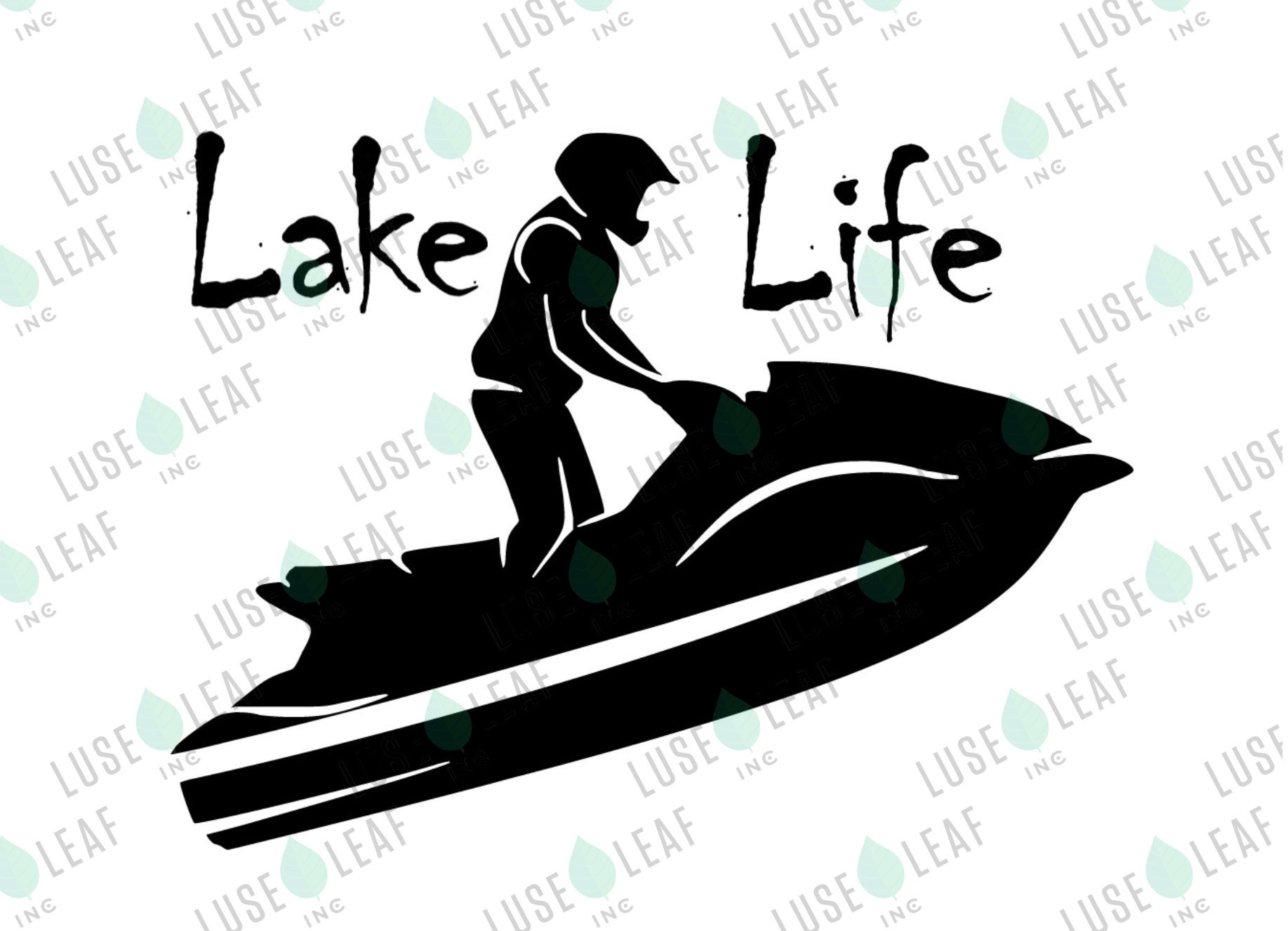 Lake Life Jet Ski SVG Vinyl Decal Digital Download for Cricut - Etsy UK