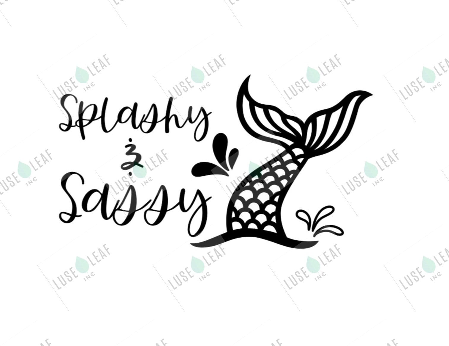 Splashy & Sassy Vinyl Sticker Mermaid Tail Decal Car Boat Decoration - Etsy
