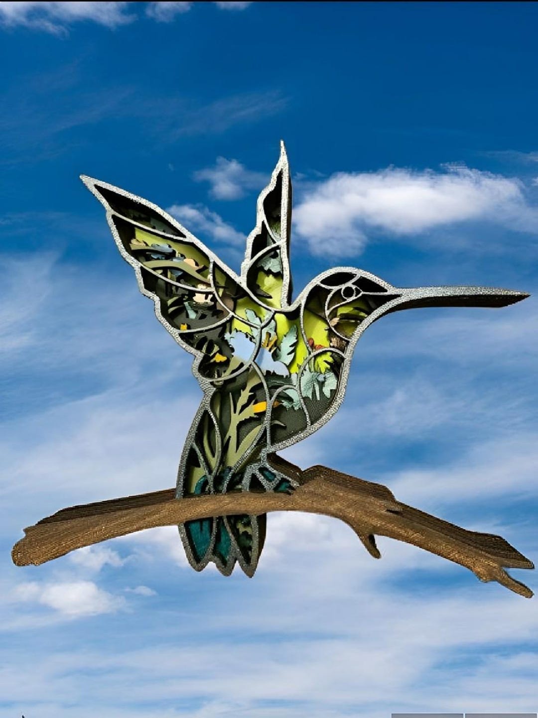 Hummingbird Laser-cut Shelf Decor - Etsy