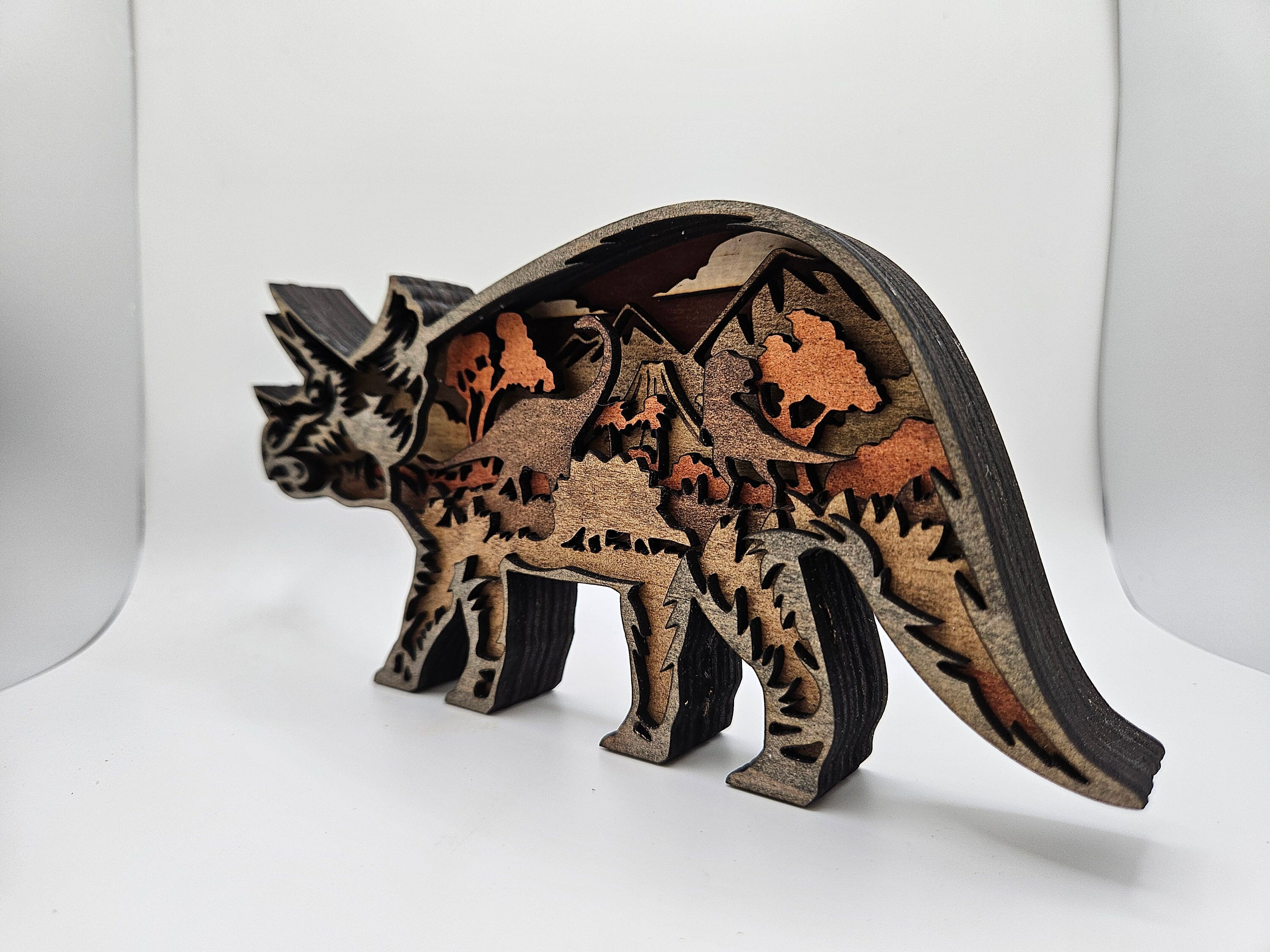 Triceratops Laser-cut Shelf Decor - Etsy