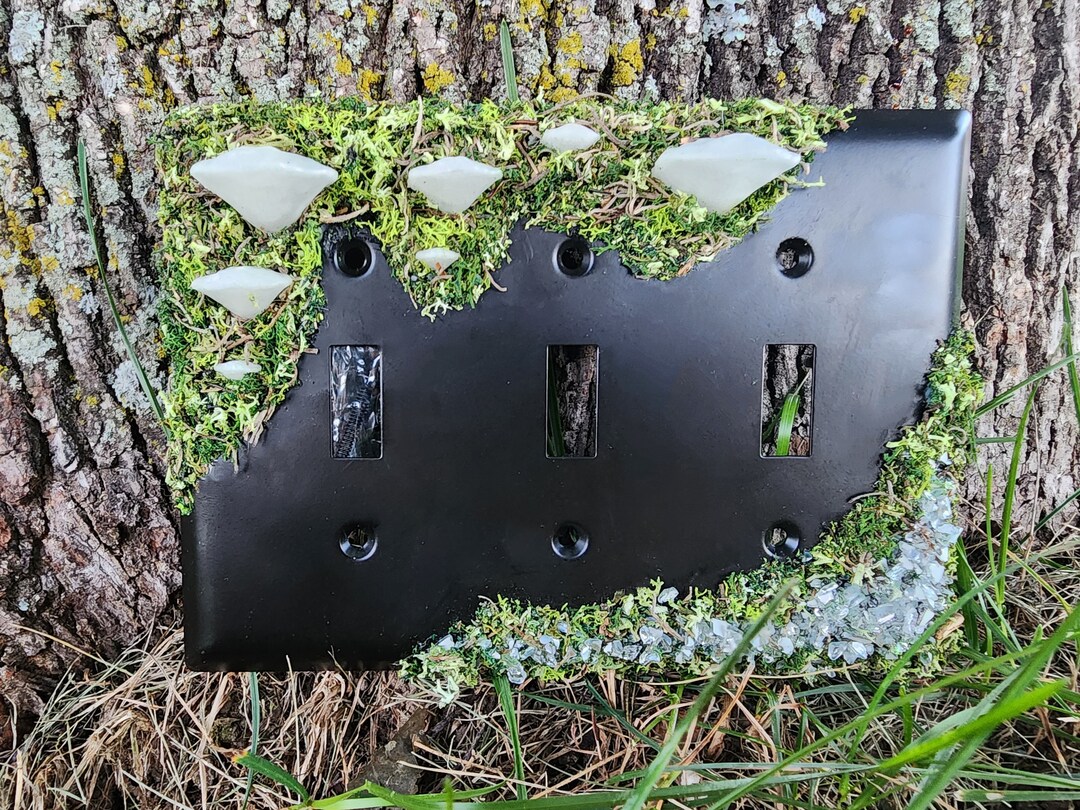 Black Metal Triple Switch Cover - Etsy