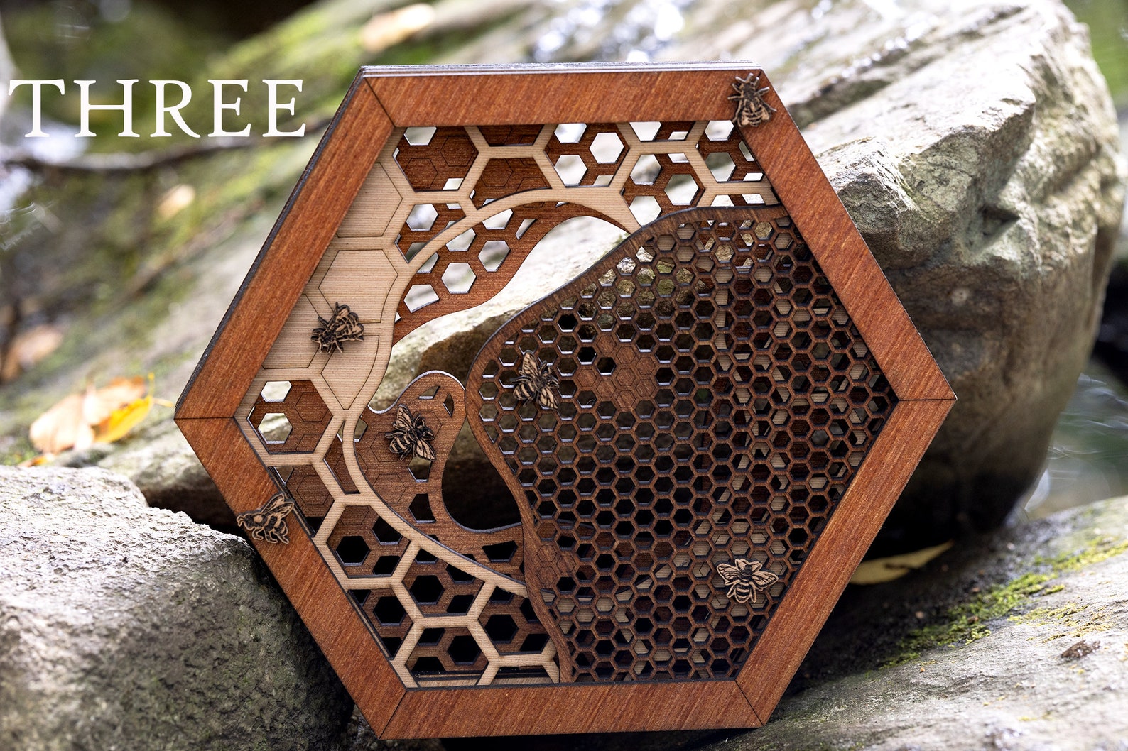 Honeycomb/ Bee/ Honey Bee/ Laser Cut/ Geometrical Wall Art/ Bee Keeping ...