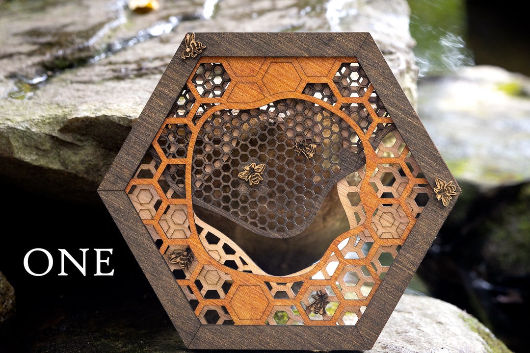 Honeycomb/ Bee/ Honey Bee/ Laser Cut/ Geometrical Wall Art/ Bee Keeping ...