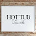 Hot Tub Sign Printables, SVG, JPG & PDF, Hot Tub Sign, Hot Tub Arrow ...