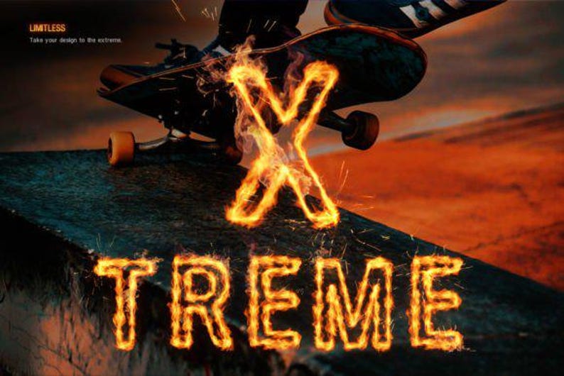 Fire Effect Font Pack, Bold Script Font, Crafty Font, Groovy Font ...