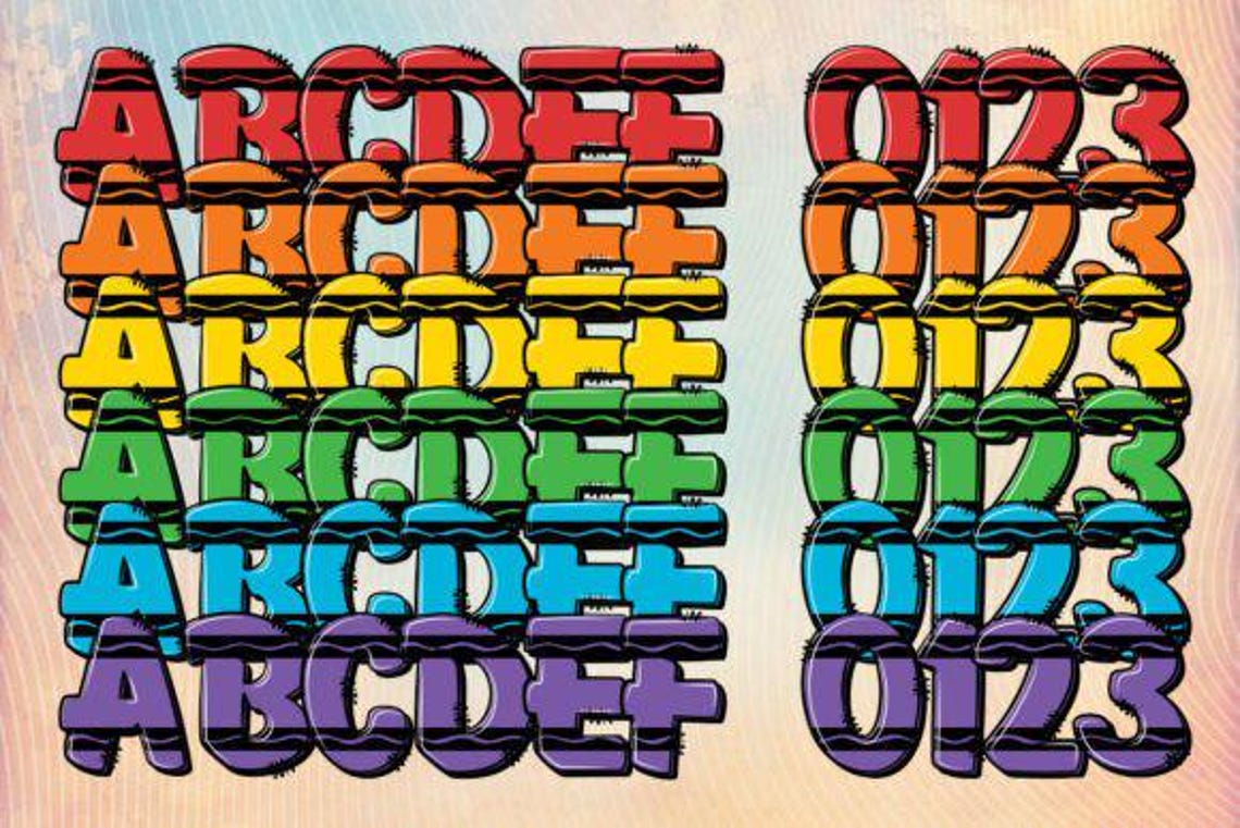 Crayon Font, Bold Script Font, Crafty Font, Groovy Font, Script Font ...