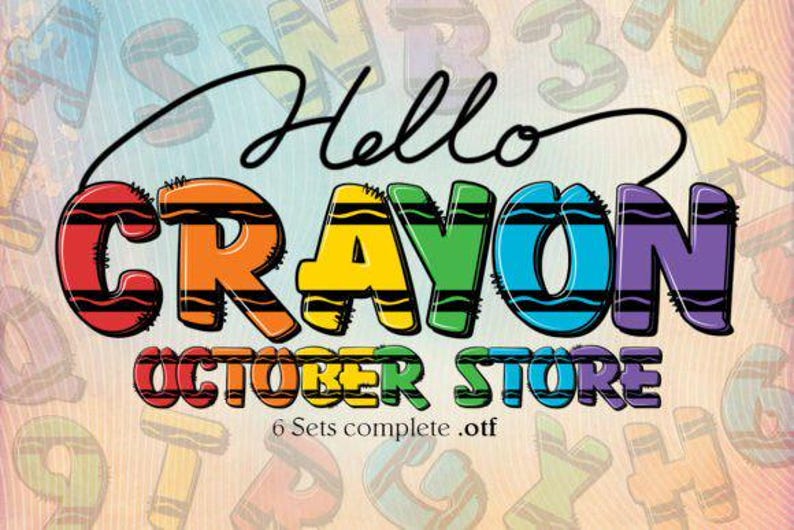 Crayon Font, Bold Script Font, Crafty Font, Groovy Font, Script Font ...