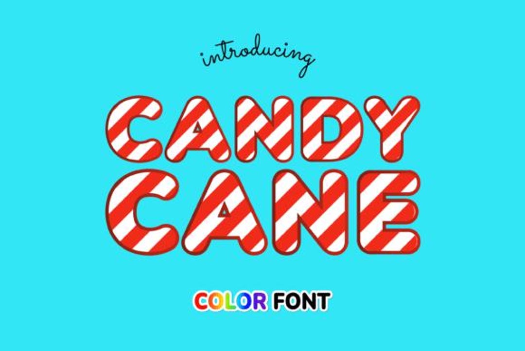 Candy Cane Font, Bold Script Font, Crafty Font, Groovy Font, Script ...