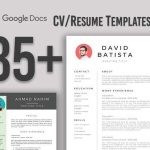 35 Google Docs CV & Resume Templates | Best Professional Resume ...