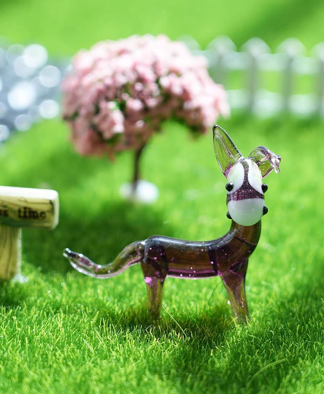 Cute Glass Donkey Figurine Donkey Statue, Donkey Ornament, Home Decor ...