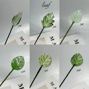 7.5 Inches Handmade Glass Daisy Flower, Glass Flower Bouquet Various ...